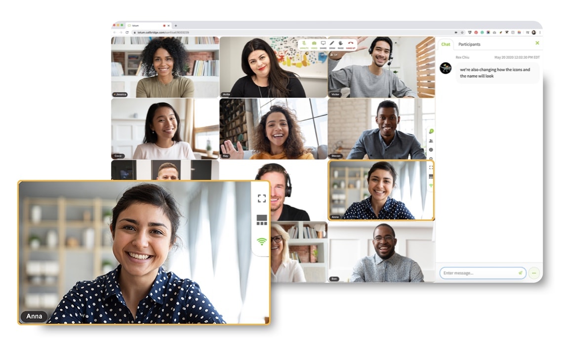 Make meetings more dynamic with Gallery, Speaker and Stage View