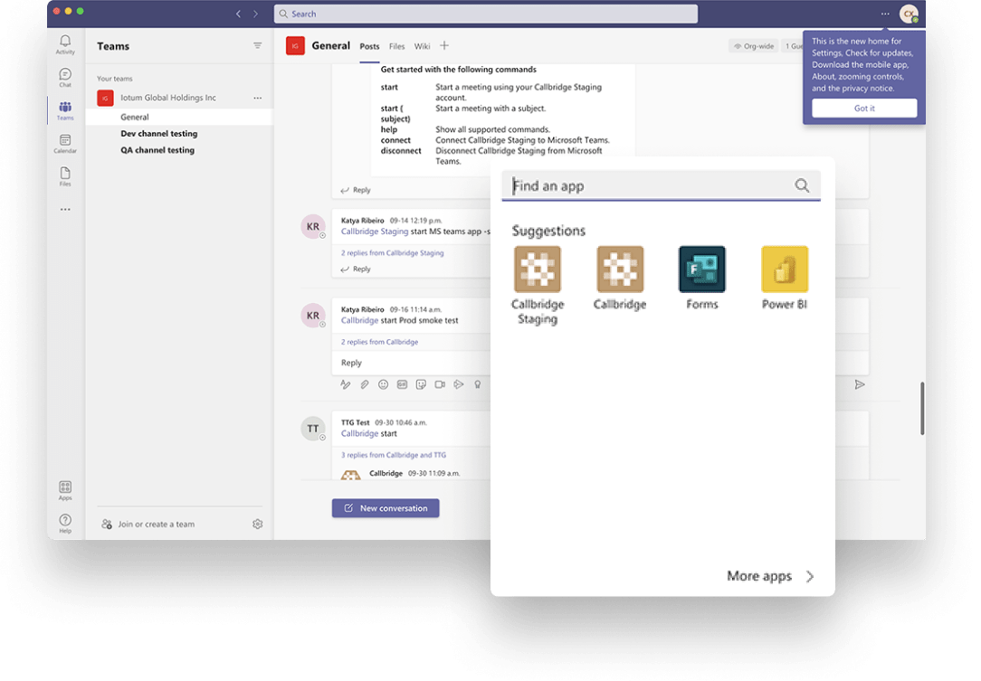 Callbridge Video Conferencing Software Integrations